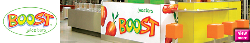 Retail Store Design, designers of boost juice bars Brand